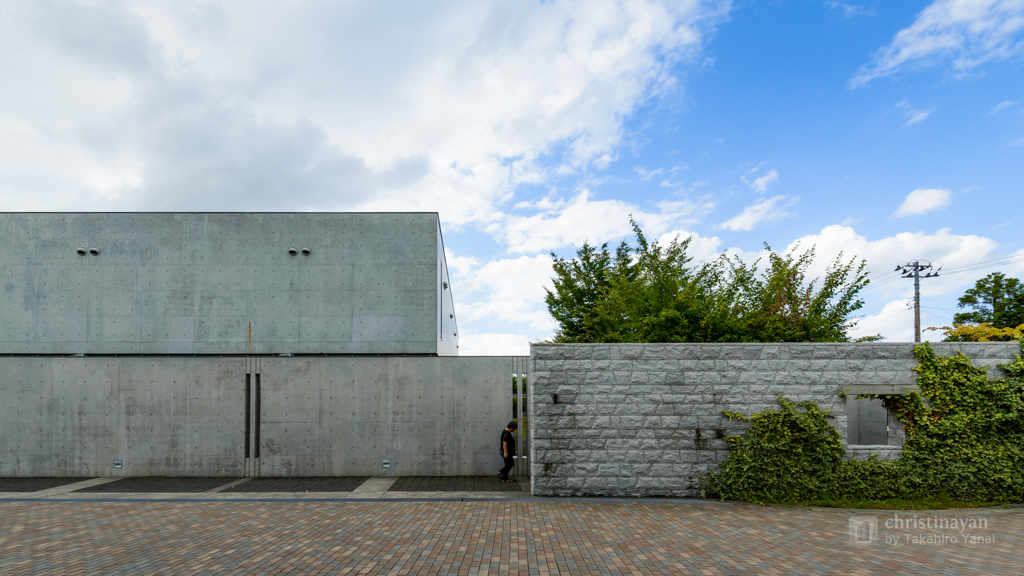 豊栄市立図書館 / 安藤忠雄建築研究所(Back facade of Toyosaka City Library / Tadao Ando ...